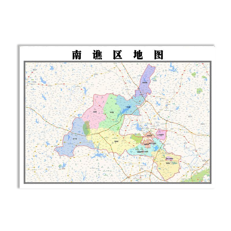 明光市地图1.1米安徽省滁州市客厅装饰画高颜值办公室书房贴画 不覆膜