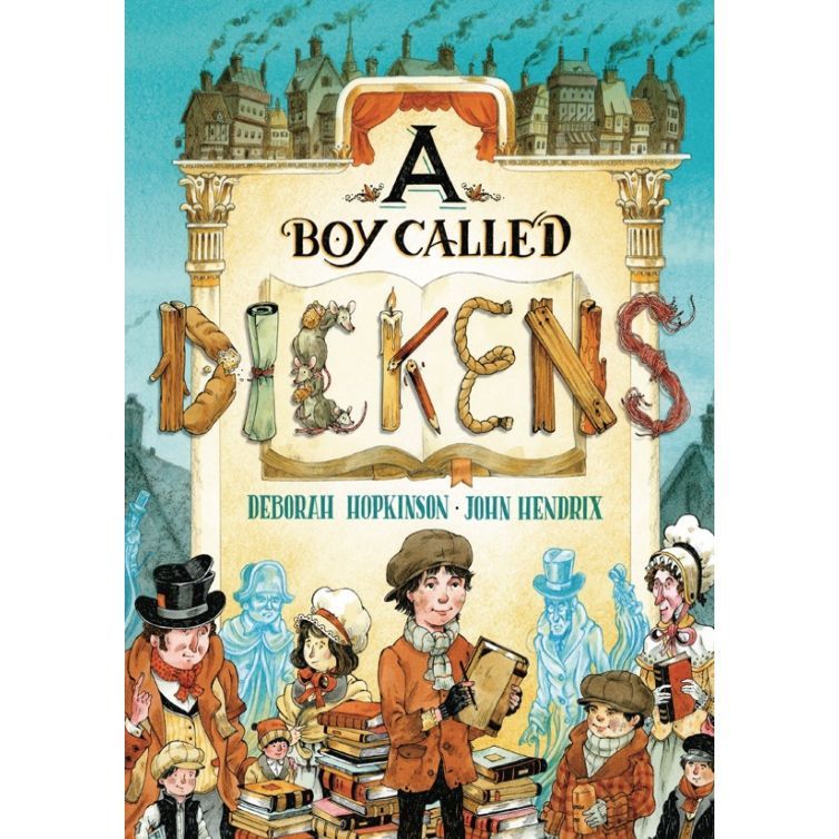 A Boy Called Dickens 彩色现货纸质书 通用