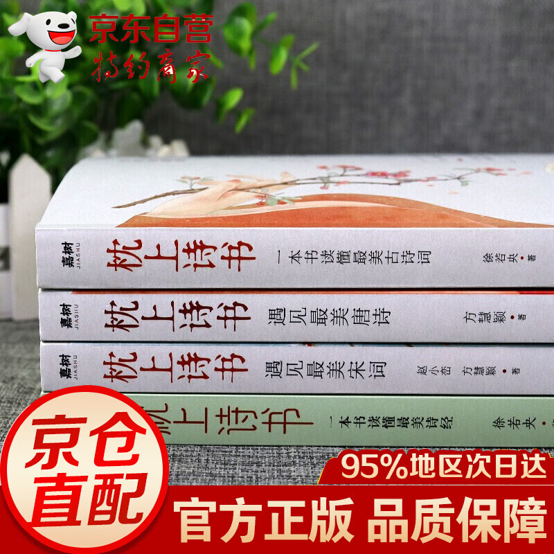 枕上诗书全套 枕边诗书 彩插珍藏版 枕上书诗 中国诗词大会 一本书读懂美古诗词诗经 遇见美唐 全10册：枕上诗书+人物词传