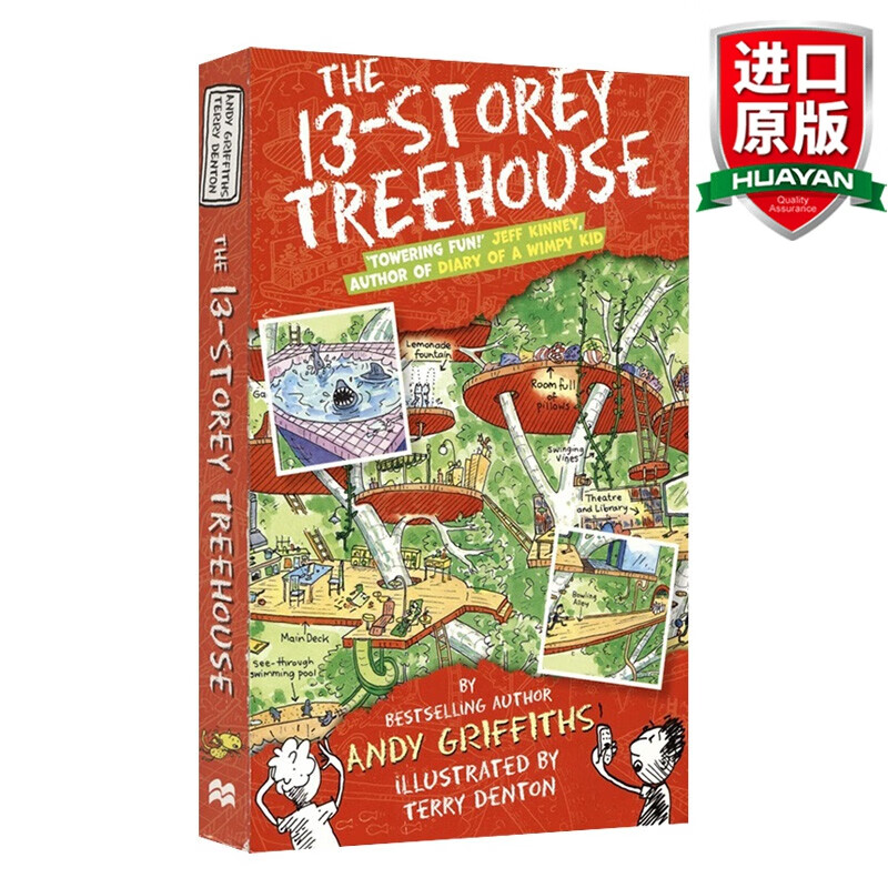 英文原版 小屁孩树屋历险记 13层故事 The 13 Storey Treehouse 疯狂树屋 全英文版