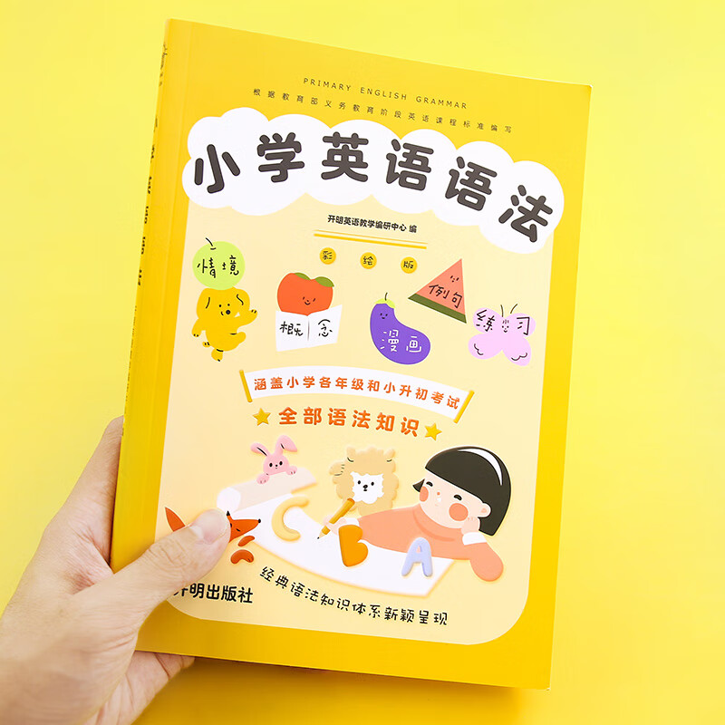 2023新版小学英语语法大全 薄冰英语漫画图解英语语法专项训练题一本通 小学三四五六年级上下册英语语法音标
