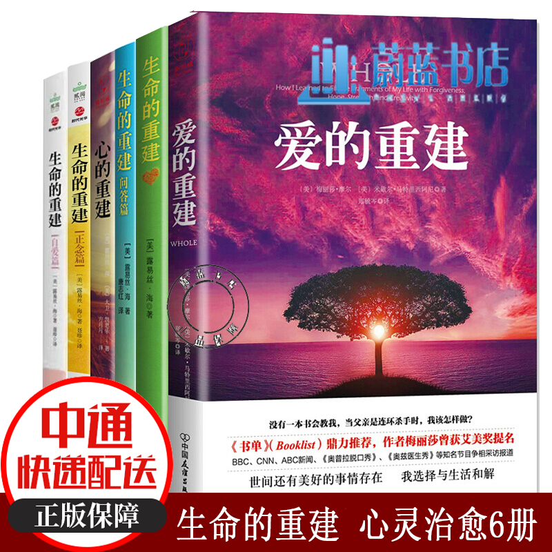 全6册 露易丝海 生命的重建1+生命的重建（正念篇）+自爱篇+生命的重建问答篇+心的重建+爱的重建