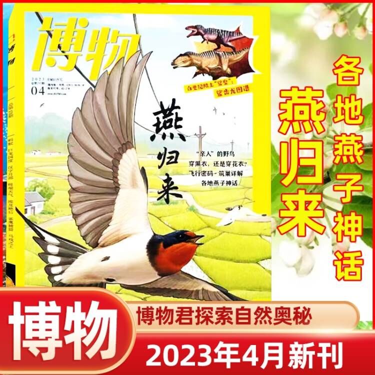 博物杂志2023年1-12月全年订阅起订月可改【另有新期现货打包/半年订阅等可选】 中国国家地理出品青少年版博物君科普百科非过期刊 2023年4月
