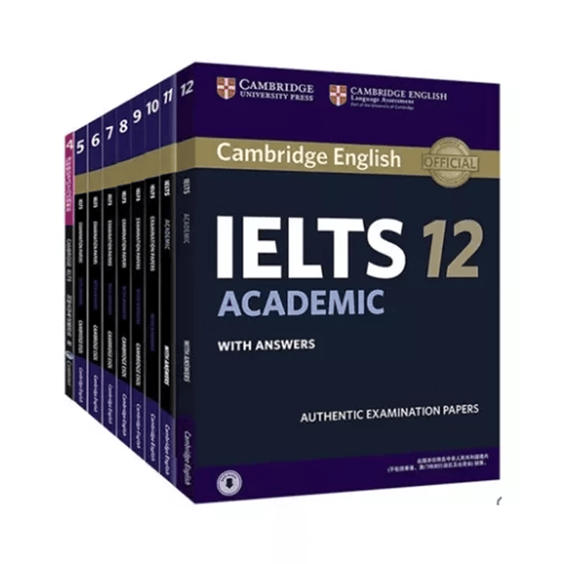 剑桥雅思官方真题集4-12 剑4剑5剑6剑7剑8剑9剑10剑11剑12学术类IELTS考试 45678910-12雅思考试指定教材