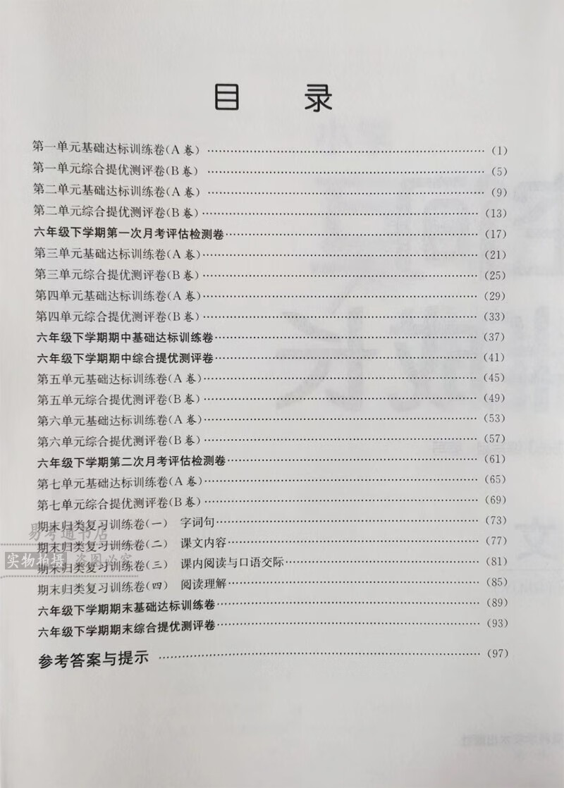 幸书苏教版 小学语文互动空间相伴成长六年级下册配人教版语文习题6下 六年级下 语文