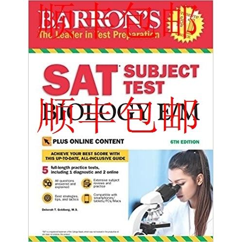 SAT Subject Test Biology E/M with Online Tests 实体书