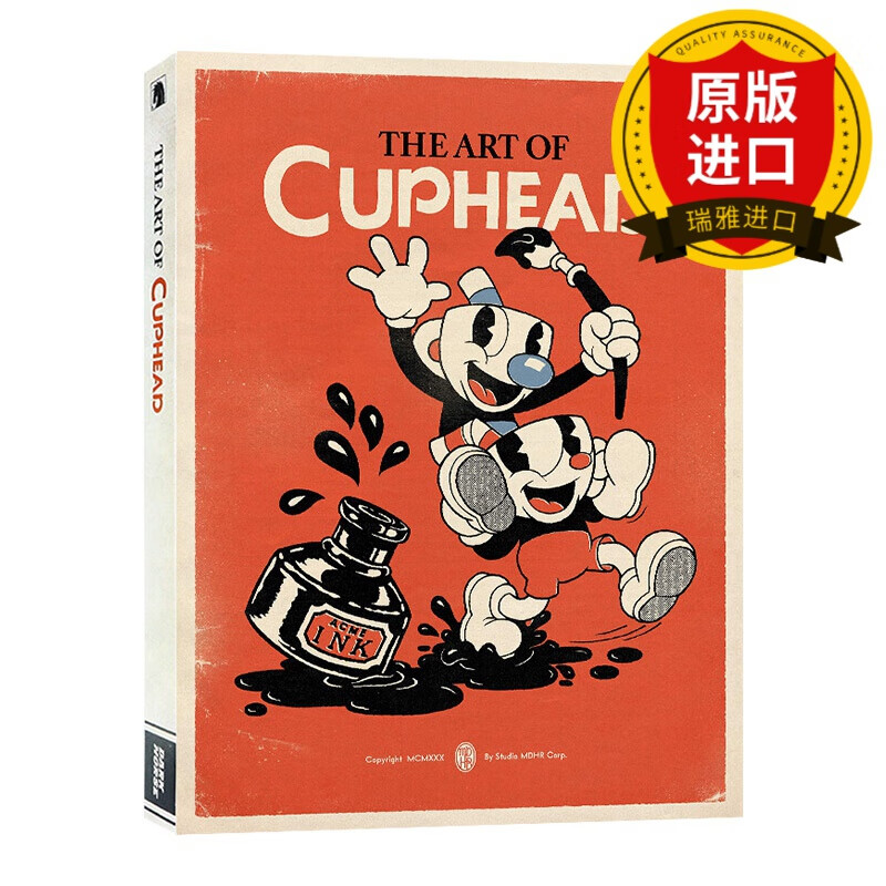 英文原版 茶杯头美术设定集 TGA获奖独立游戏 The Art of Cuphead Limited Edition精装 30年代复古画风 概念设定插画英语书籍