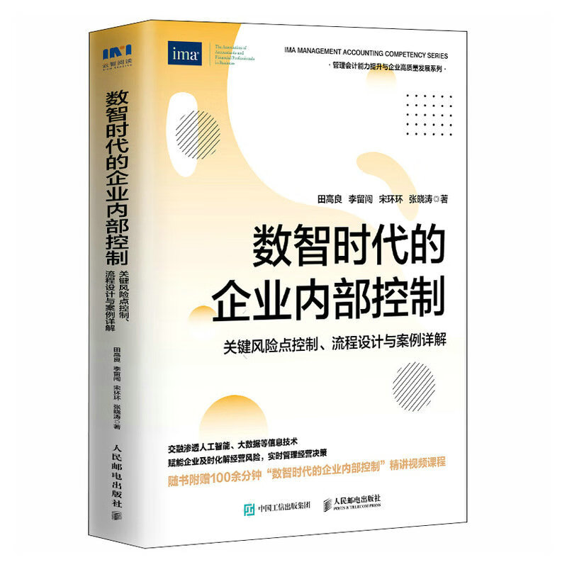 包邮 数智时代的企业内部控制:关键风险点控制、流程设计与案例详解 田高良等 -人民邮电出版社