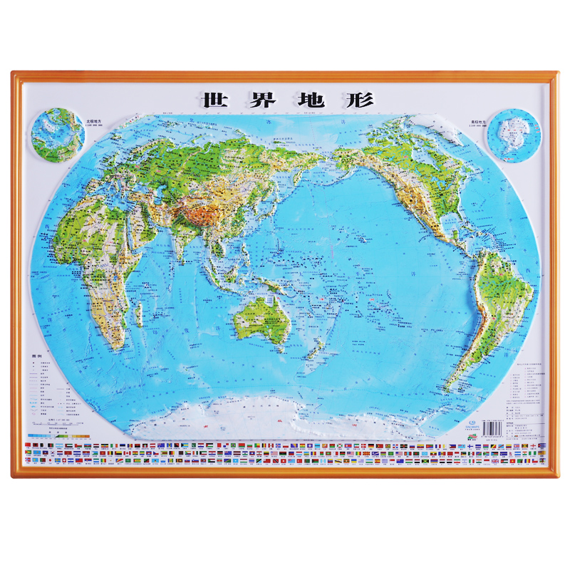 世界地形地势图-千图网