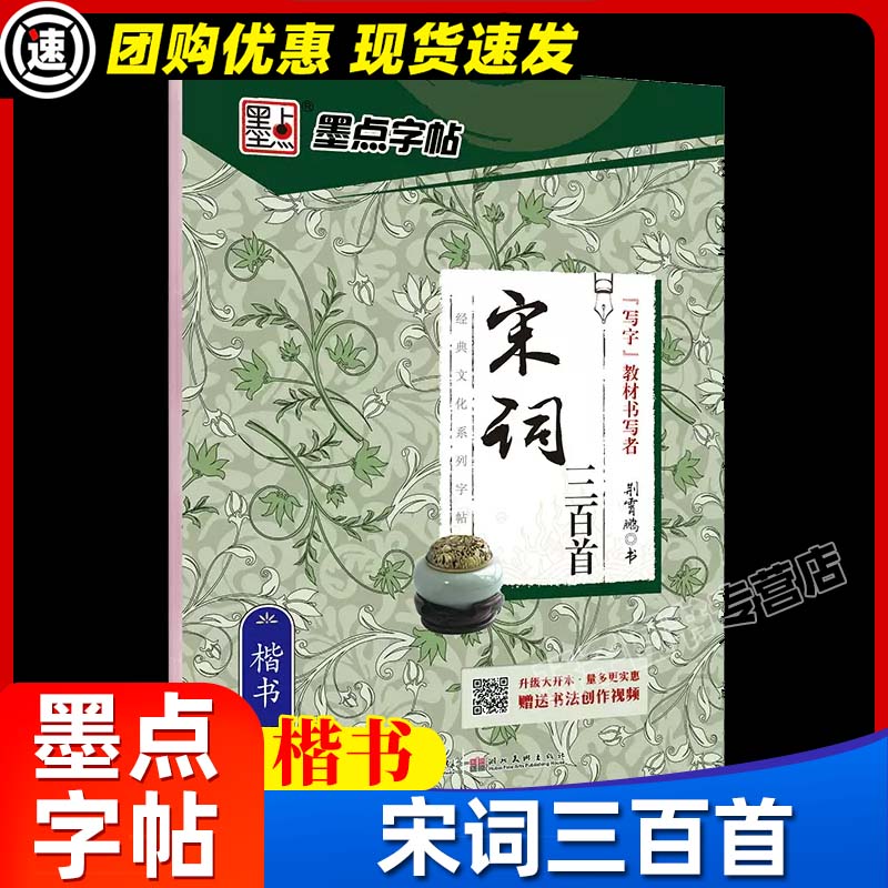墨点字帖 附模拟书法试卷 基本笔画偏旁部首间架结构硬笔钢笔 宋词三百首