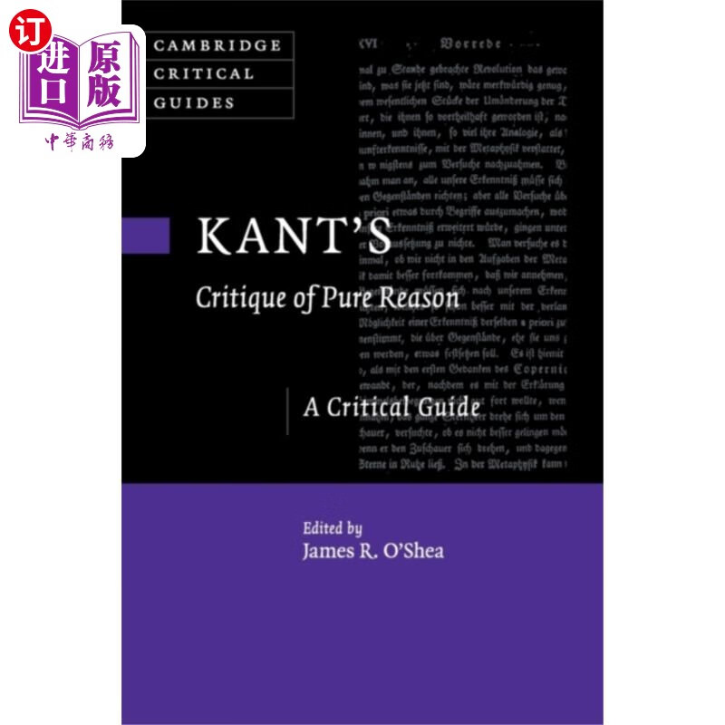 海外直订Kant's Critique of Pure Reason 康德的《纯粹理性批判