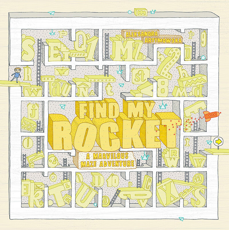 现货 寻找我的火箭 迷宫书 儿童迷宫大冒险 英文原版 Find My Rocket: A