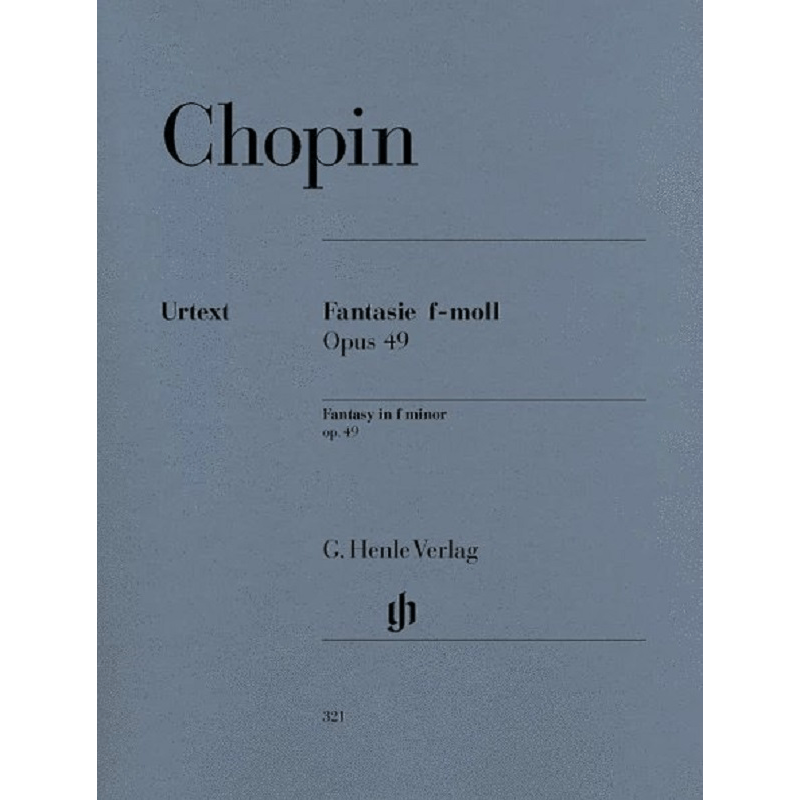 肖邦 F小调幻想曲op49 钢琴带指法 亨乐Chopin Fantasy f minor HN321