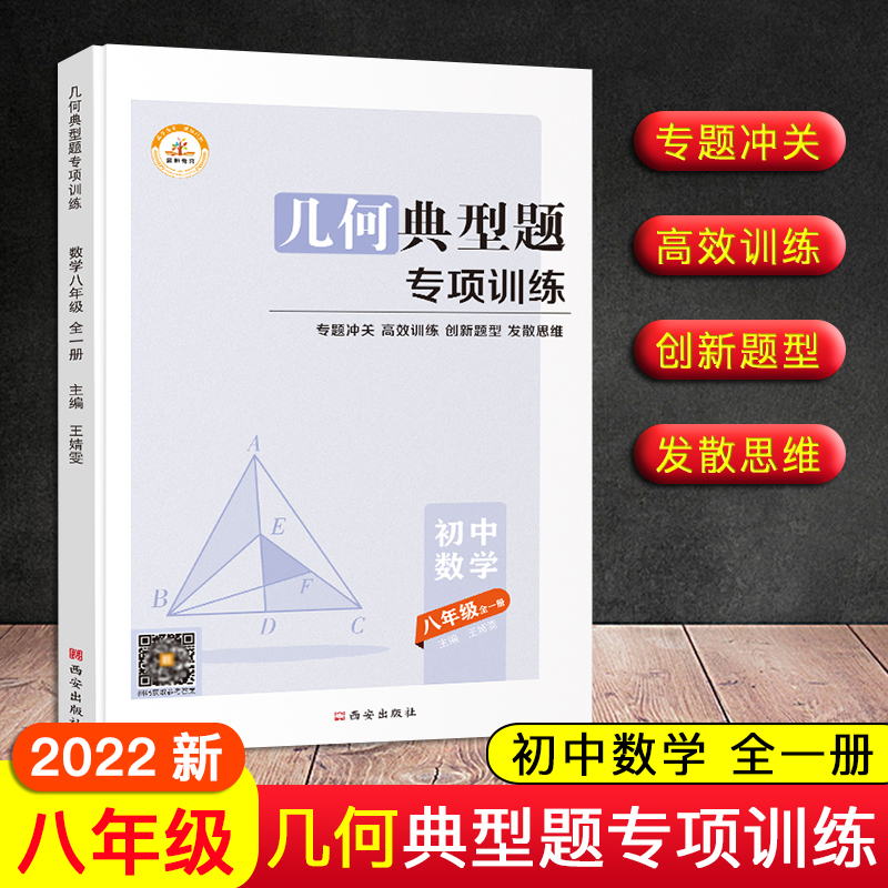 2022新版 初中数学专项训练八年级上下册几何典型题 专题冲关高效训练创新题型发散思维初二8八年级复习同步练习题 【几何】 几何典型题专项训练 八年级/初中二年级