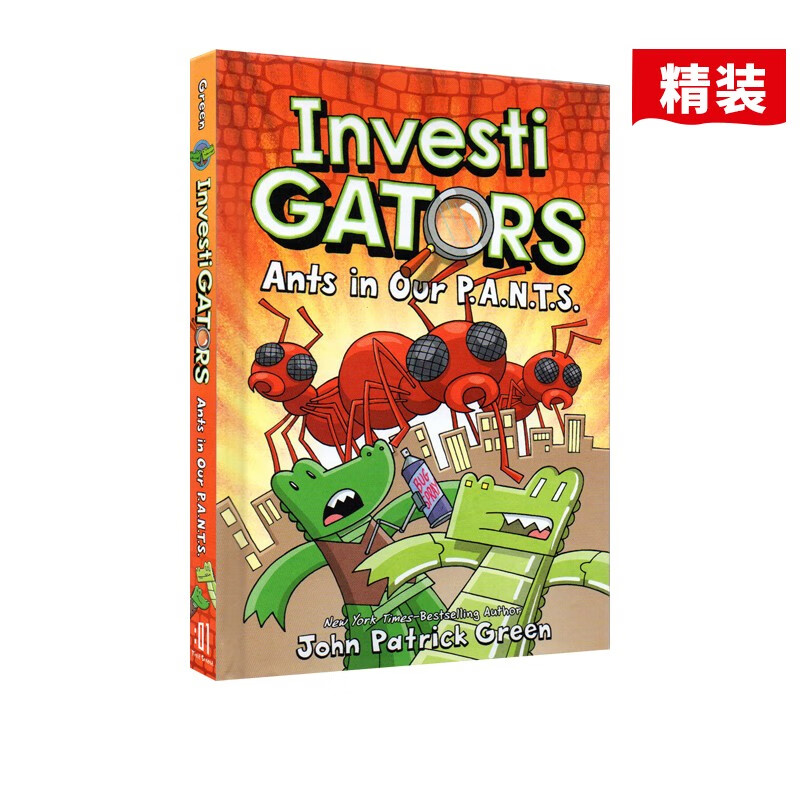 英文原版 Investi Gators 1-7 鳄鱼侦查员合售 全彩漫画书绘本 爆笑漫画故事书 中小学课外英文阅读图画书 预售 Investi Gators #4 Ants