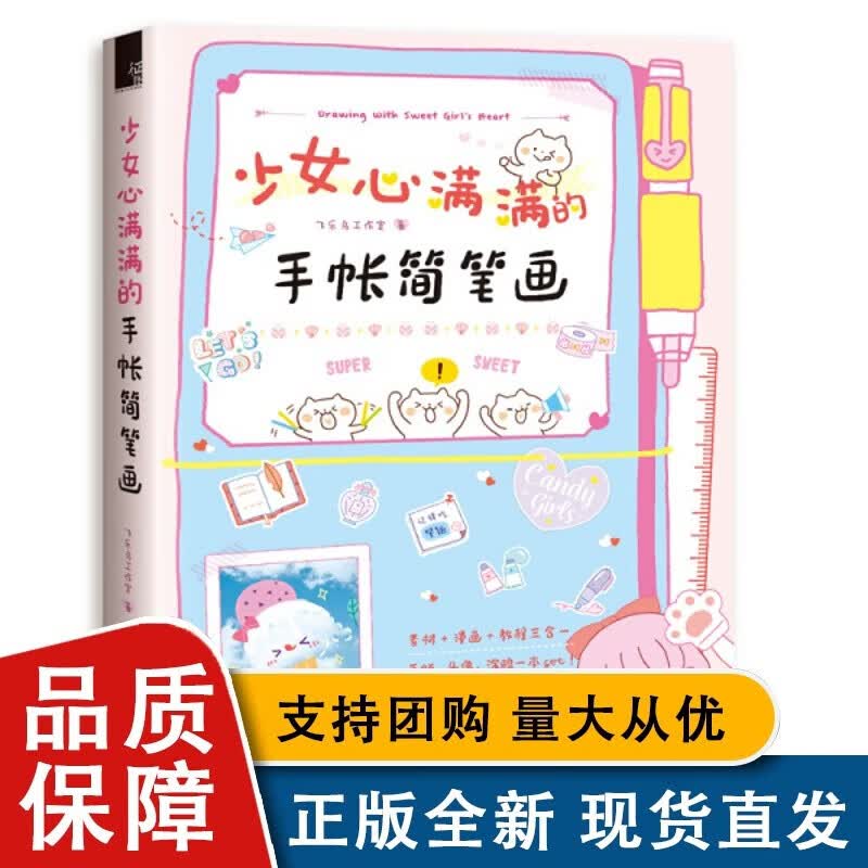 少女心满满的手帐简笔画中国水利水电飞乐鸟工作室 著