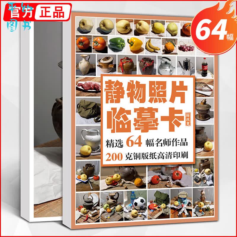 静物照片临摹卡 素描色彩水粉画卡片高清创意石膏几何体单体组合图片结构国美初级画艺考画册书教材基础美术 材基础美术