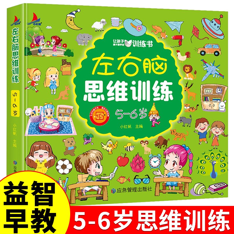 左右脑思维训练5-6岁 儿童全脑开发专注力逻辑力想象力幼小衔接早教益智游戏