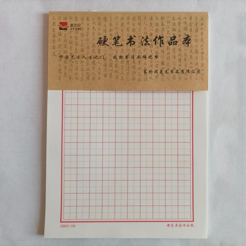 新艺欣16k30页加厚米格田格本学生钢笔练字本硬笔书法本十本 6865-9田字格 30页一本