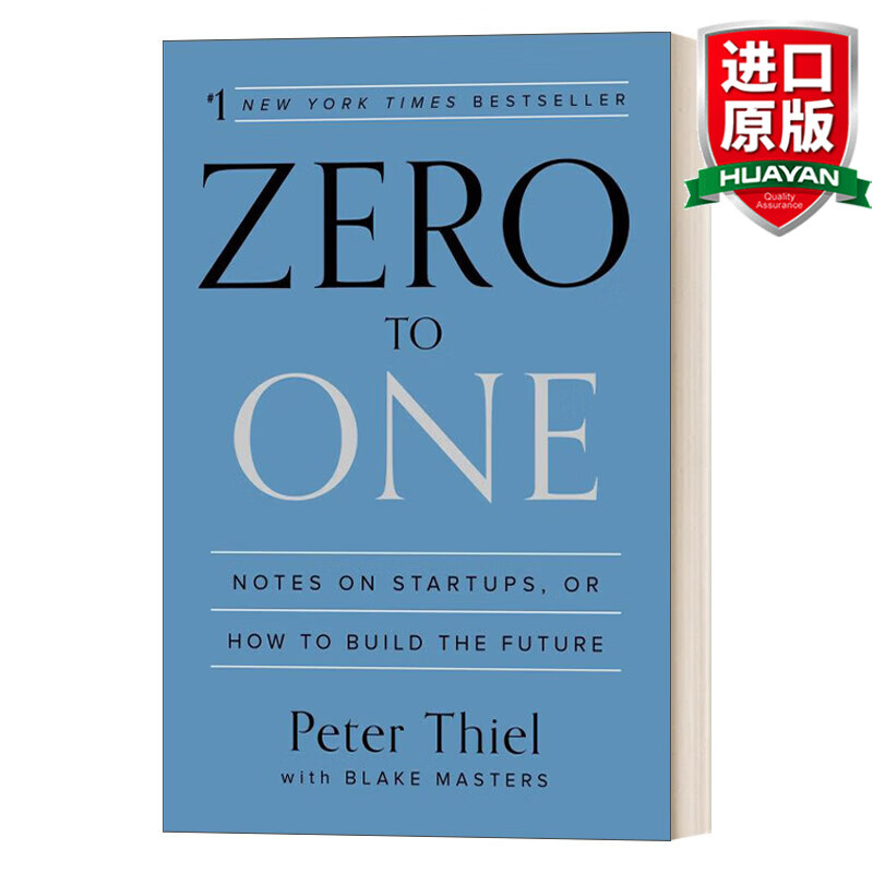 Zero to One 英文原版 从0到1 开启商业与未来的秘密 Peter Thiel彼得蒂尔 精装 英文版 进口英语原版书籍
