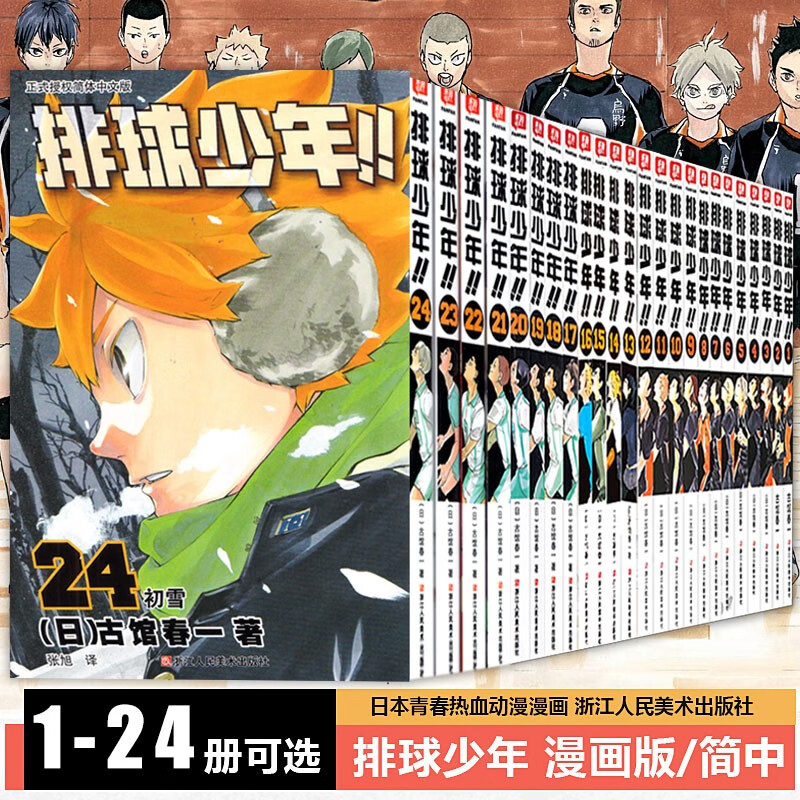 现货 排球少年漫画书 浙江人民美术出版社 第10册
