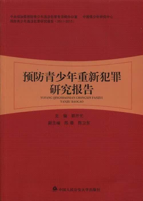 全新现货 青少年重新犯罪研究报告9787565312878 郭开元中国人民大学出版社法律青少年犯罪犯