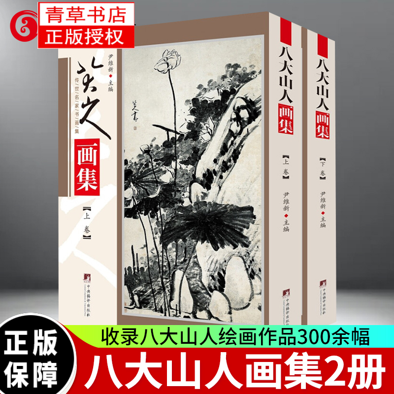 八大山人画集 明末清初画家，中国画山水花卉禽鸟国画技法 写意水墨花鸟画作品集 八大山人画册册页书法八大山人全集9787511738349