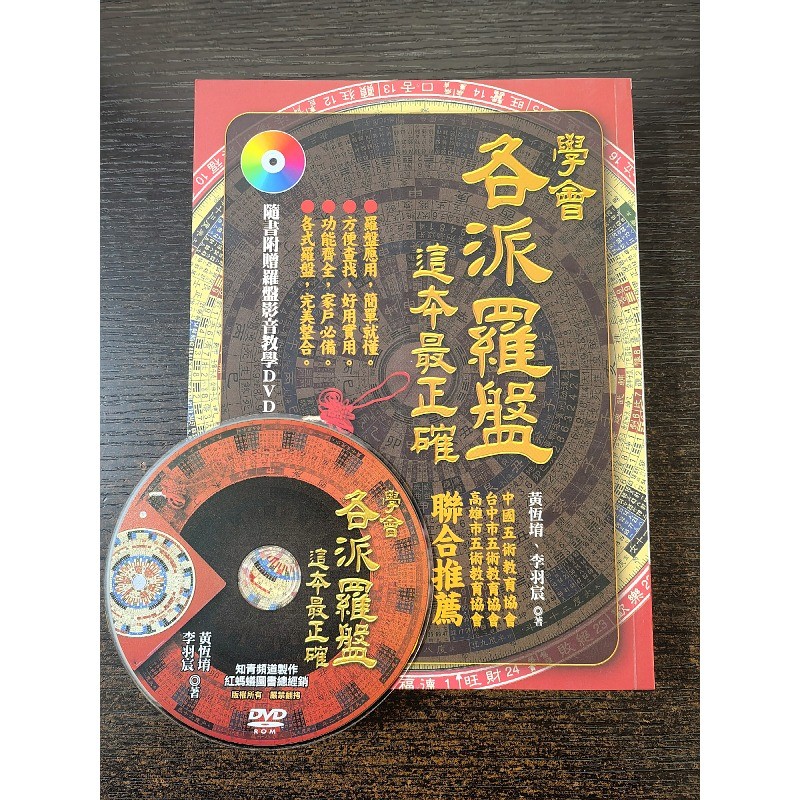 老版旧书 学会各派罗盘全彩图16开本342页 附示范光盘1张原版旧书 张原版旧书