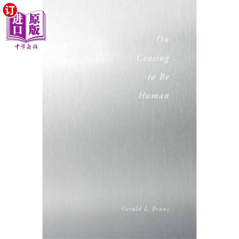 海外直订On Ceasing to Be Human 关于不再是人类