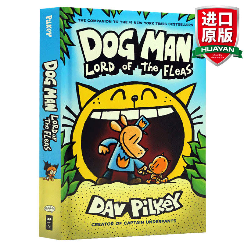 英文原版 神探狗狗的冒险5跳蚤之王 Dog Man5 Lord of the Fleas 全英文版