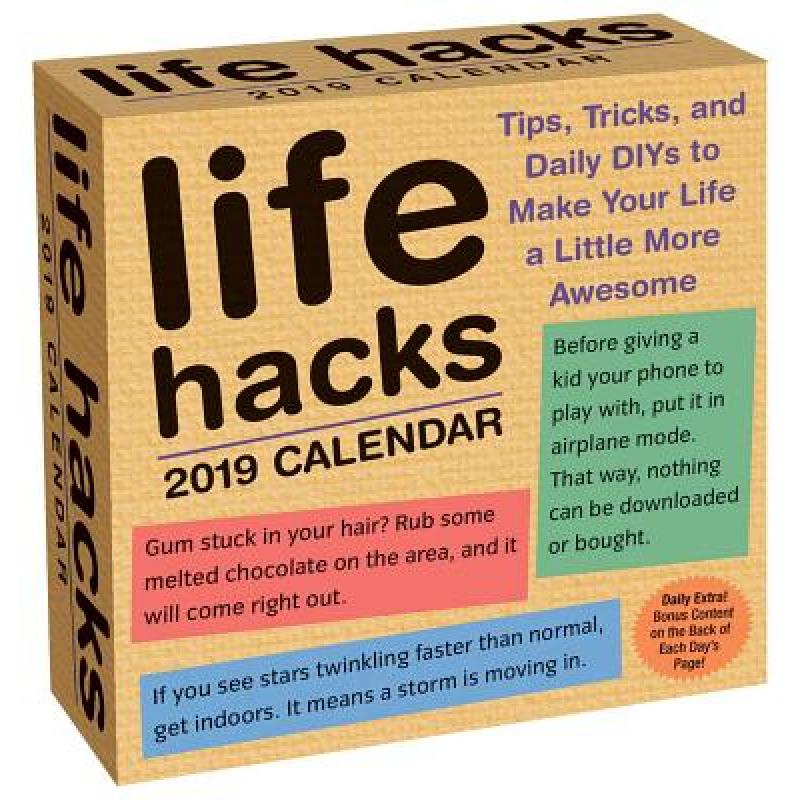 Life Hacks 2019 Day-To-Day Calendar