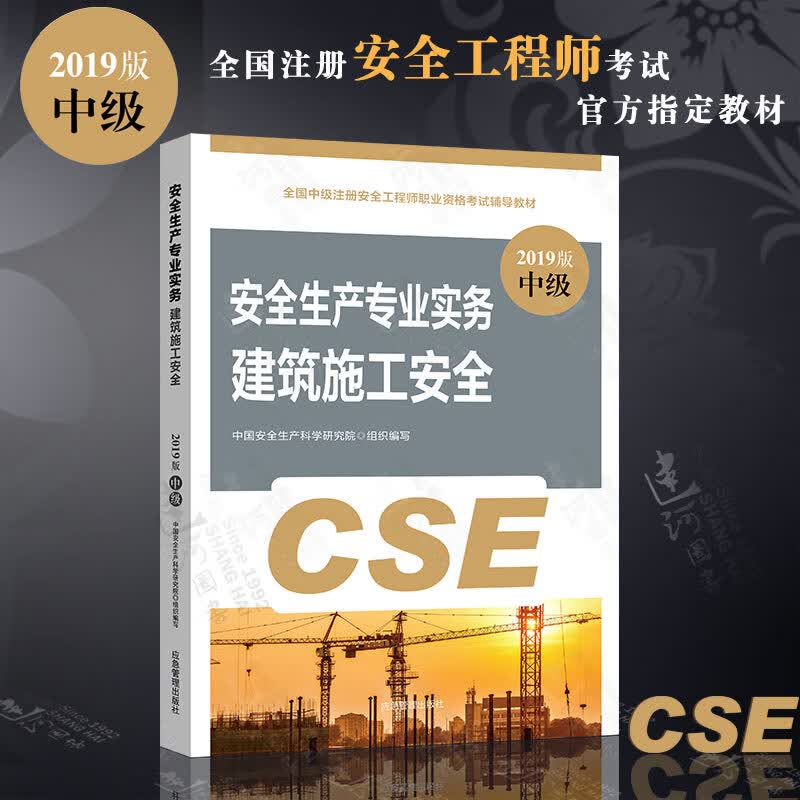 现货官方2019注册安全工程师教材 建筑施工安全 安全生产实务 官方2019年版全国中级安全师执业资