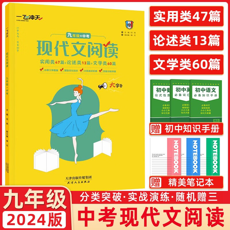 一飞冲天现代文阅读九年级+中考 实用类论述类文学类 初三九年级中考现代文阅读专项训练