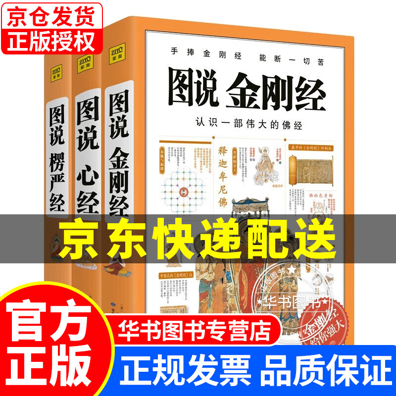 图说楞严经+心经+金刚经（套装共3册）
