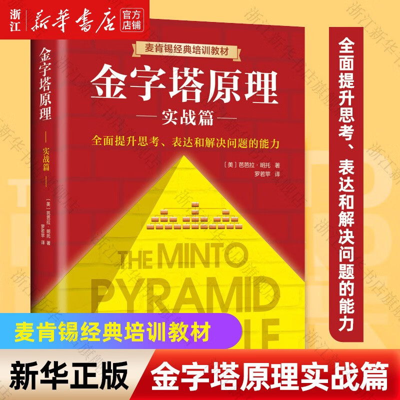 金字塔原理(实战篇麦肯锡经典培训教材) 芭芭拉 项目管理职场提升口头表达结构化思考能力畅销书籍管理类经典著作
