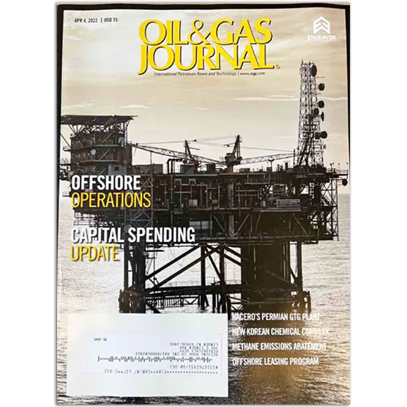 【单期可选】Oil&Gas Journal 美国石油与天然气杂志 2019/20/21/22年 英文英语杂 2022年4月刊