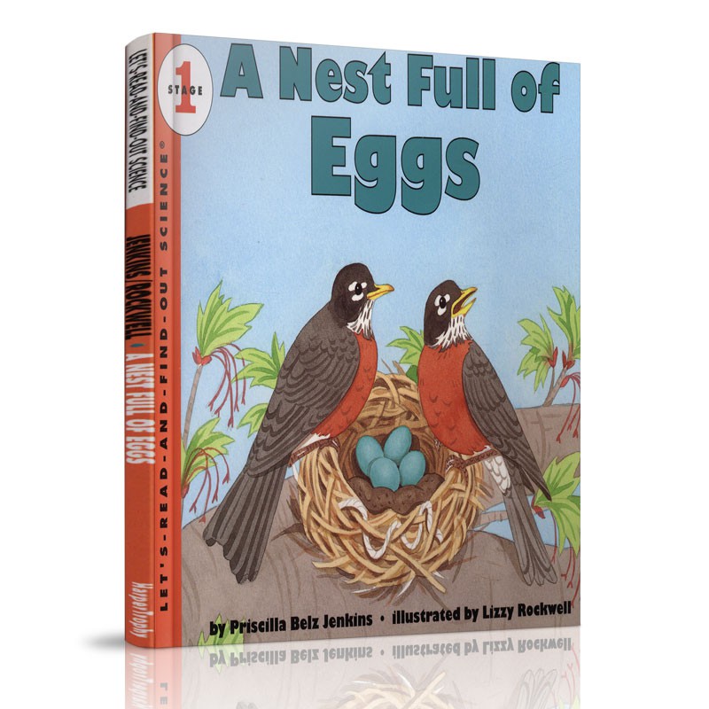 A Nest Full of Eggs 盛满蛋的鸟巢 [平装] [4-8岁] Priscilla Belz Jenkins（詹金斯） 著，Lizzy Rockwell（丽兹·罗克韦尔） 绘