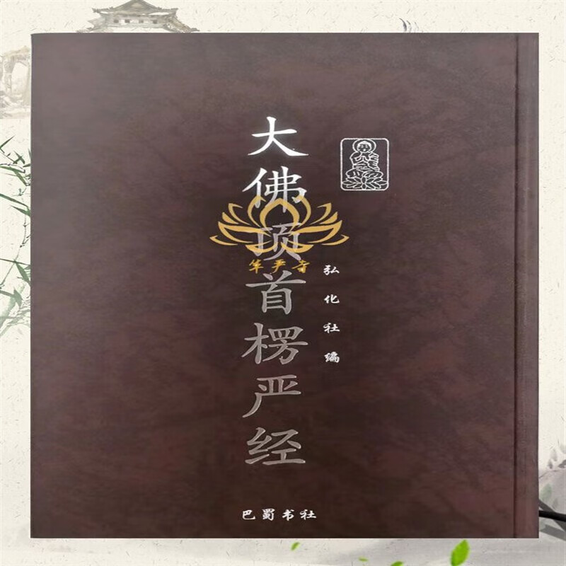 褐色硬皮精装 楞严经 拼音版大佛顶首楞严经带注音佛经读诵