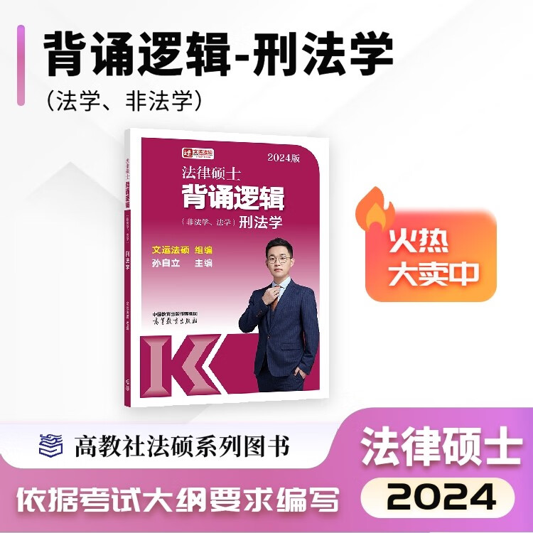 2024文运法硕 背诵逻辑 法硕背诵逻辑2024 法律硕士背诵逻辑 法硕联考 法硕法学非法学戴寰宇孙自立李彬王振霞 背诵宝典 孙自立 刑法