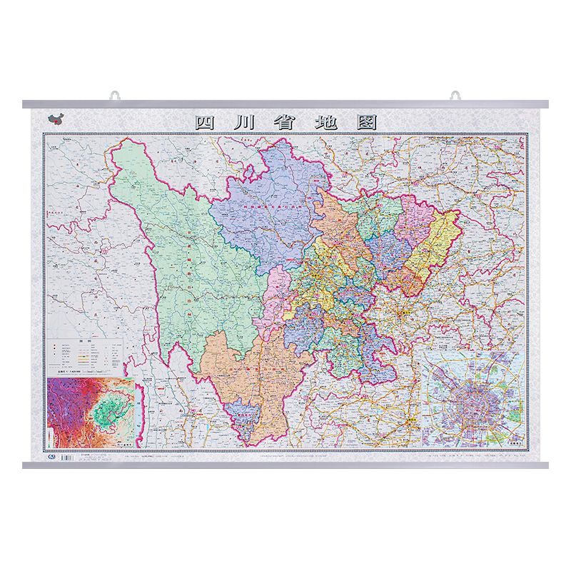 2023款省中国和世界大尺寸高清学生 挂图 【高清 覆膜防水】 共1张 中国地图 加厚版