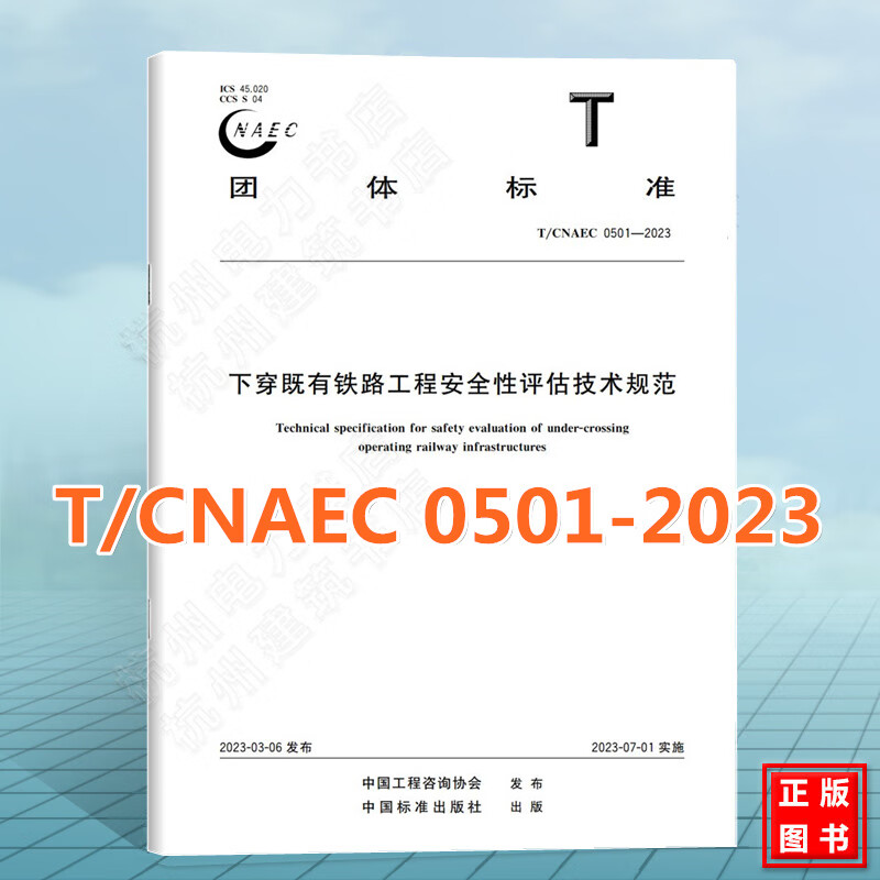 T/CNAEC 0501-2023下穿既有铁路工程安全性评估技术规范