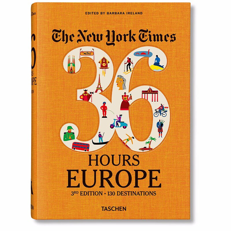 TASCHEN英文原版NYT.36 Hours Europe纽约时报推荐36小时欧洲旅游指南手册