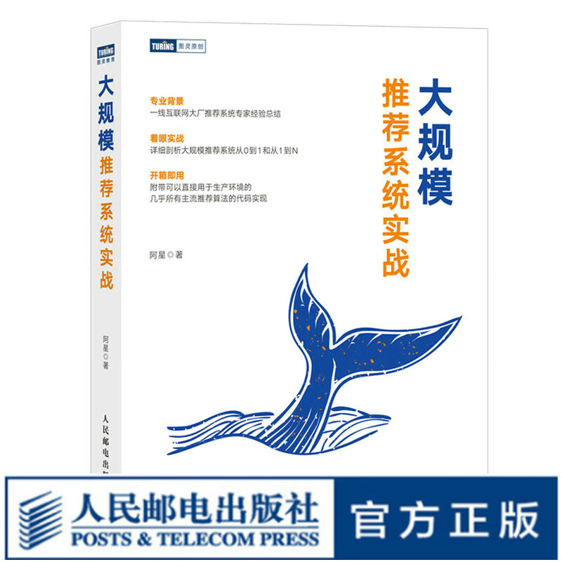 【现货 速发】大规模推荐系统实战 推荐算法推荐系统机器学习人工智能书籍 神经网络强化学习实战 推荐系统算法实战
