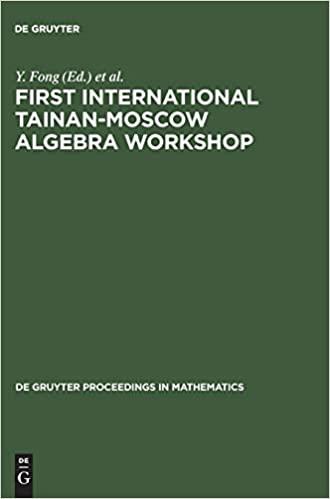 First International Tainan-Moscow Algebra Worksh