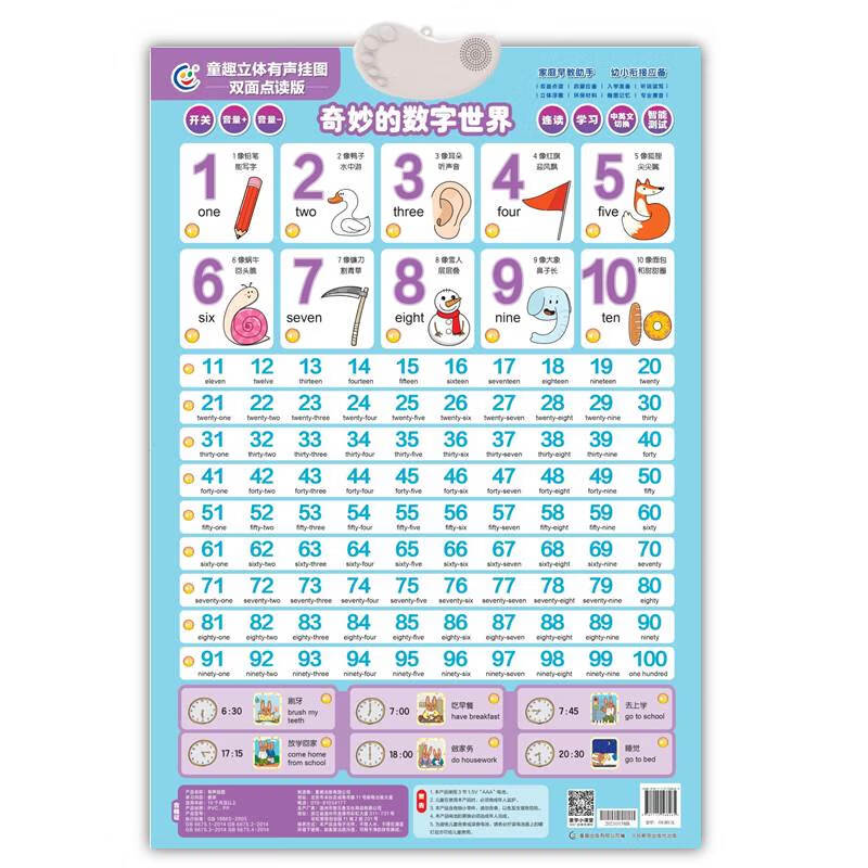 童趣立体有声挂图双面点读版 奇妙的数字世界