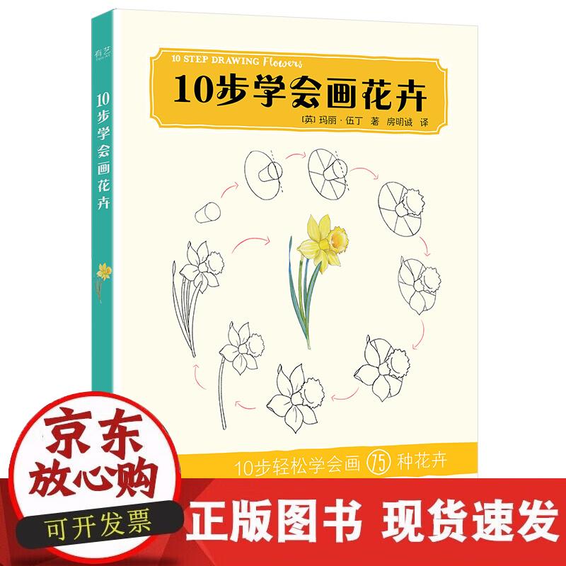 【现货】10步学会画花卉