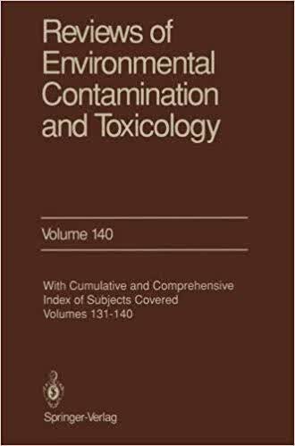 Reviews of Environmental Contamination and Toxicology