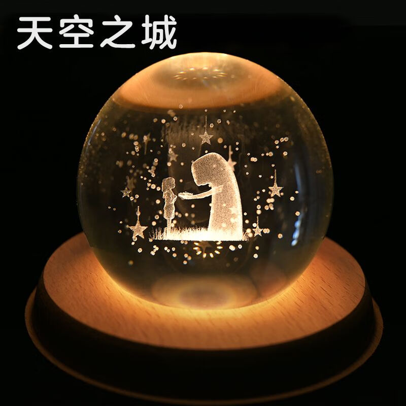 千与千寻八音盒宫崎骏周边摆件音乐盒白龙生日礼物儿童节女生 千寻无脸男纯音乐天空之城
