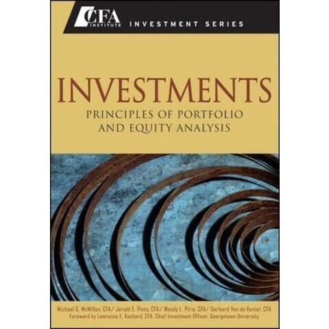 Investments: Principles of Portfolio and Equity Analysis