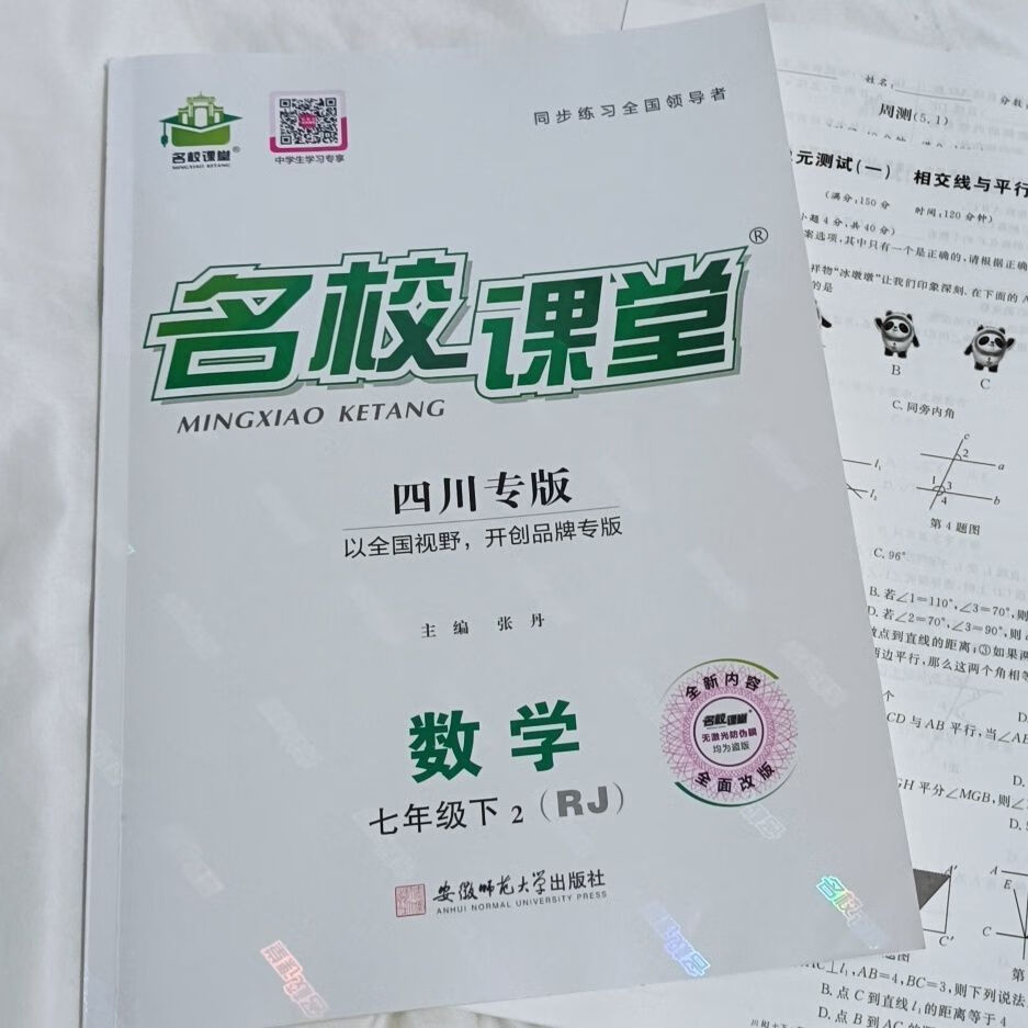 2023春新版四川专版名校课堂 数学 七年级下册人教版RJ同步练习册